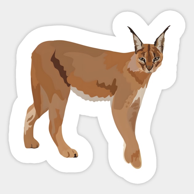 C is for Caracal - Caracal - Sticker | TeePublic